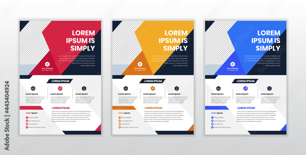 Colorful Flyer, Poster, Brochure, Annual Report, Magazine, Corporate ...