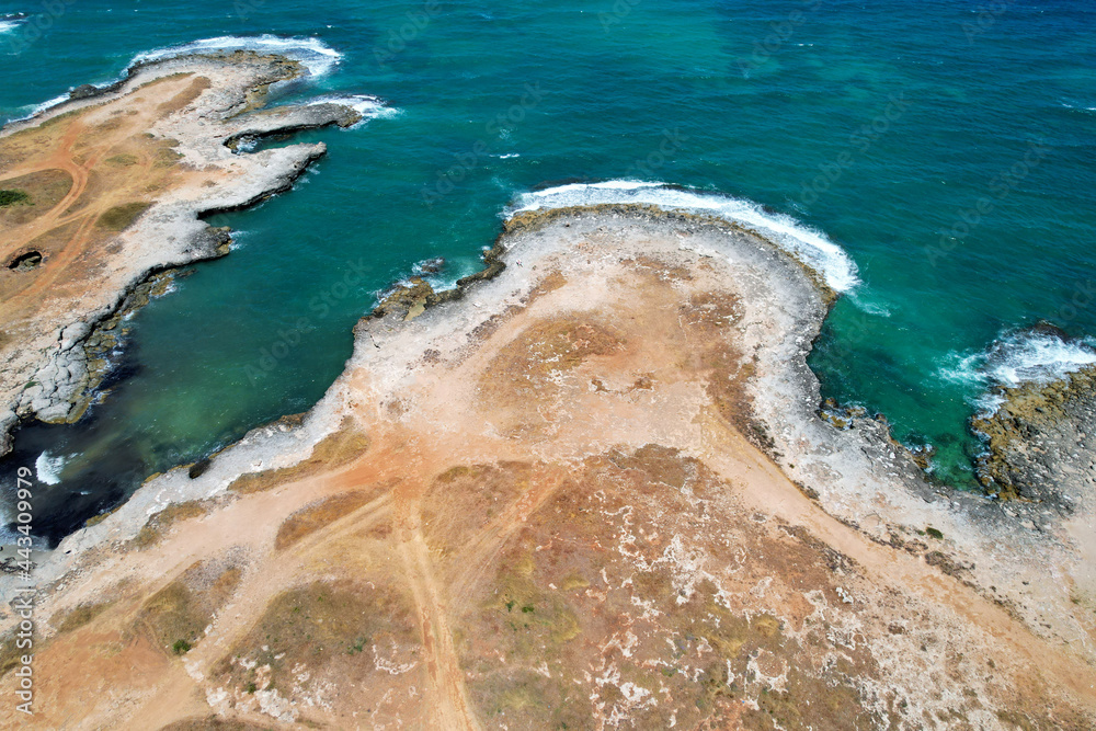 Costa Merlata, Ostuni photographed with drone from above. It offers one ...