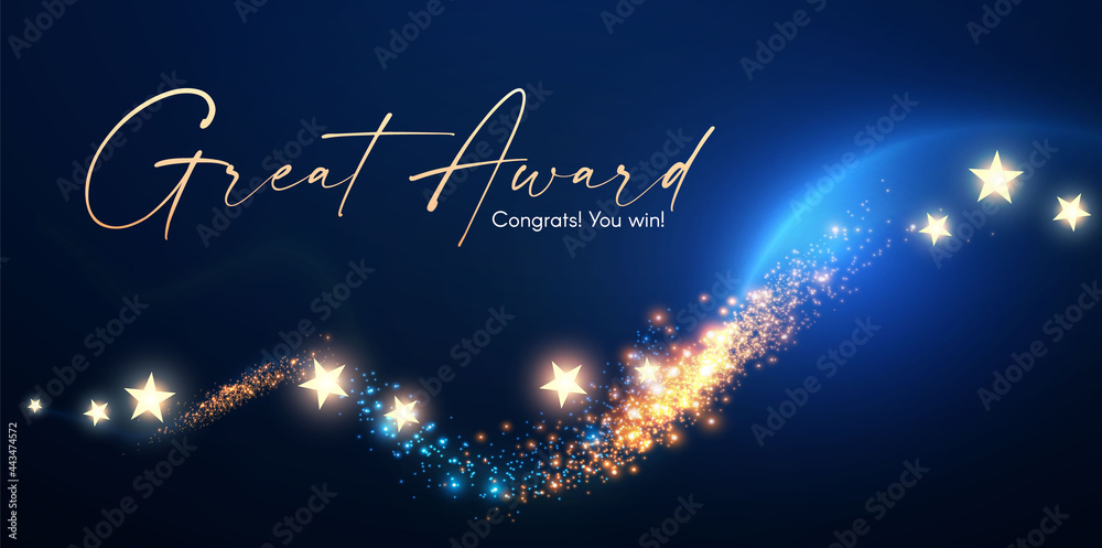 Victory abd Award design. Abstract shining background with bokeh effect ...