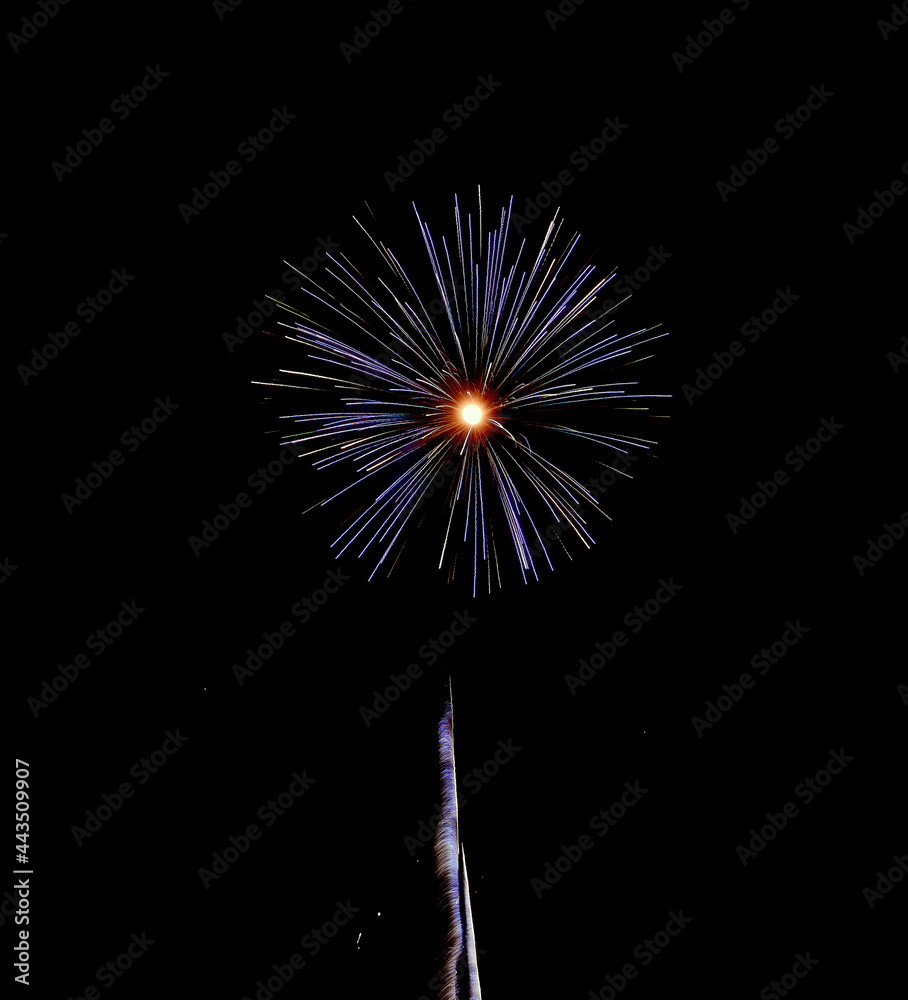 Fourth of July fireworks display at Emporia State University Welch ...