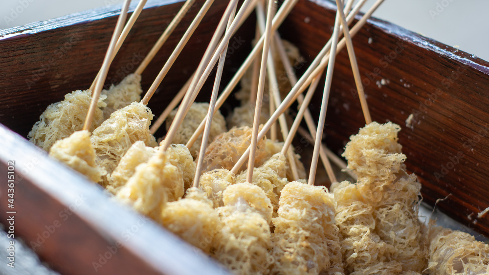 Tapioca Chewy Balls Wrapped with Egg and Deep Fried. Typical Indonesian ...