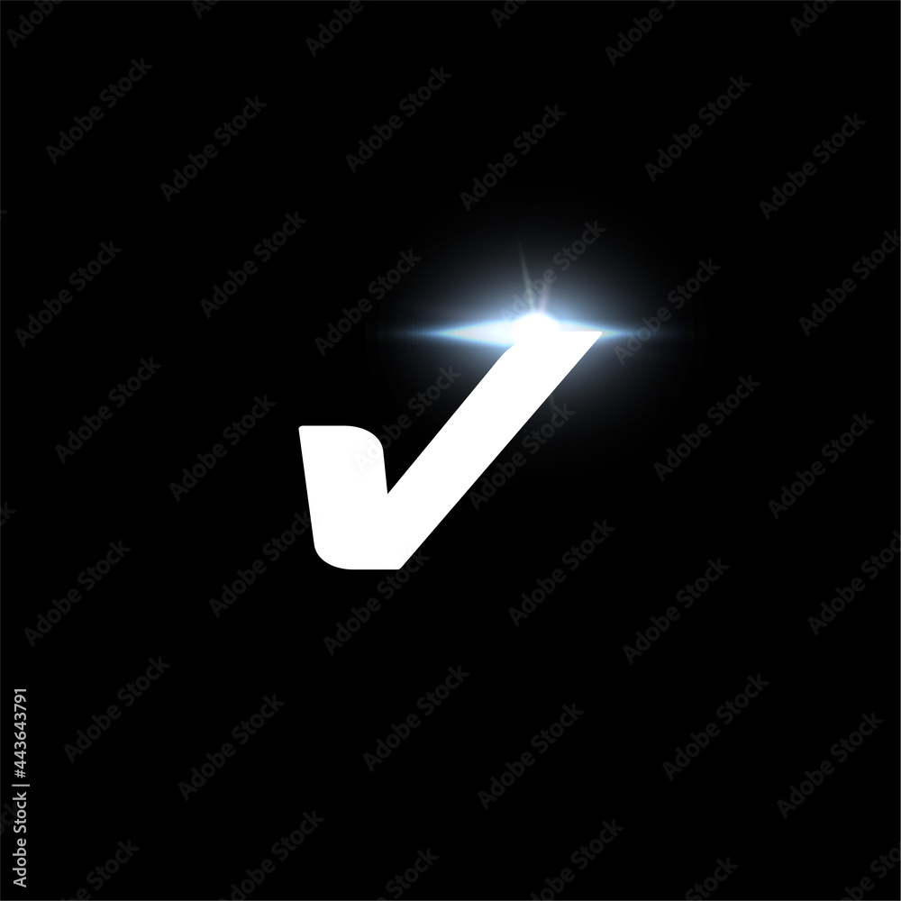 V letter logo, bold italic letter for automotive, speed race, sport ...