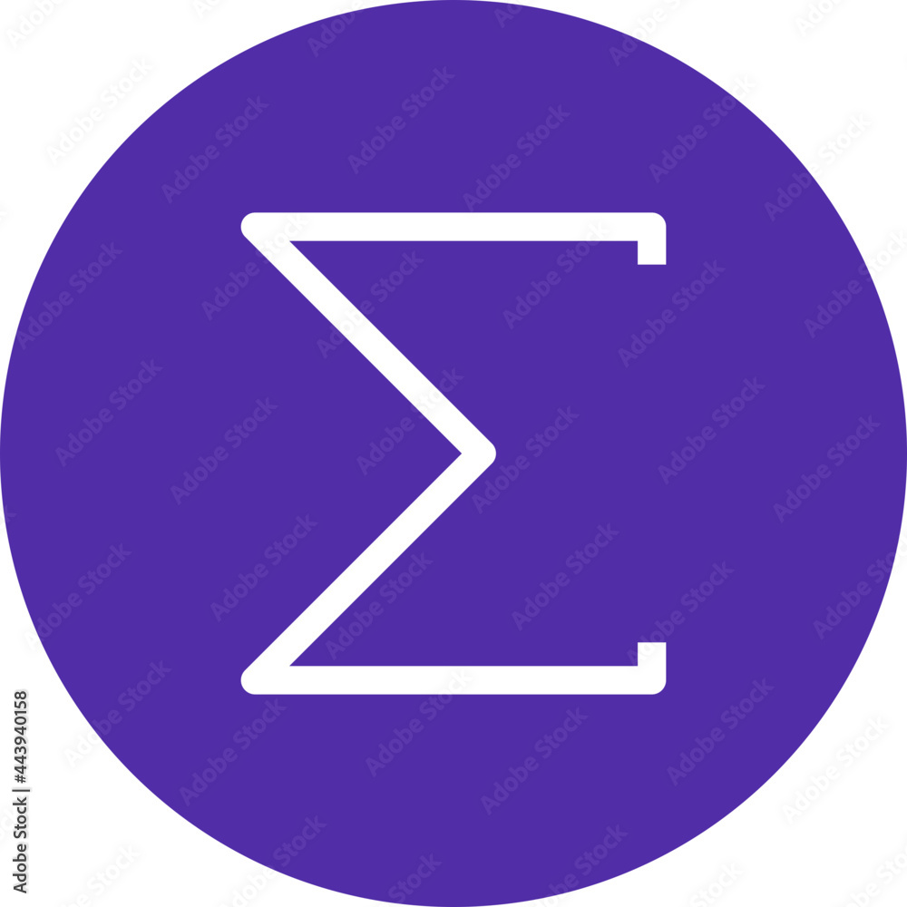 Sigma Icon Stock Vector | Adobe Stock