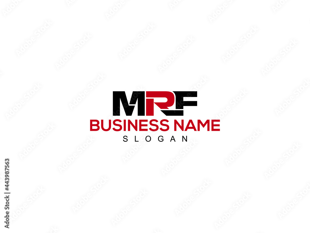 Letter MRF Logo Icon Vector Image Design For Company or Business Stock ...