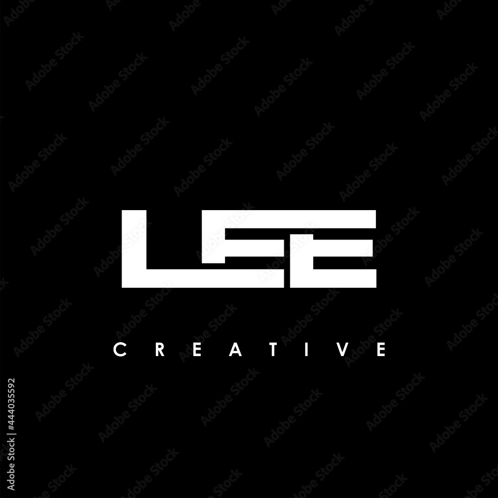 LEE Letter Initial Logo Design Template Vector Illustration Stock ...