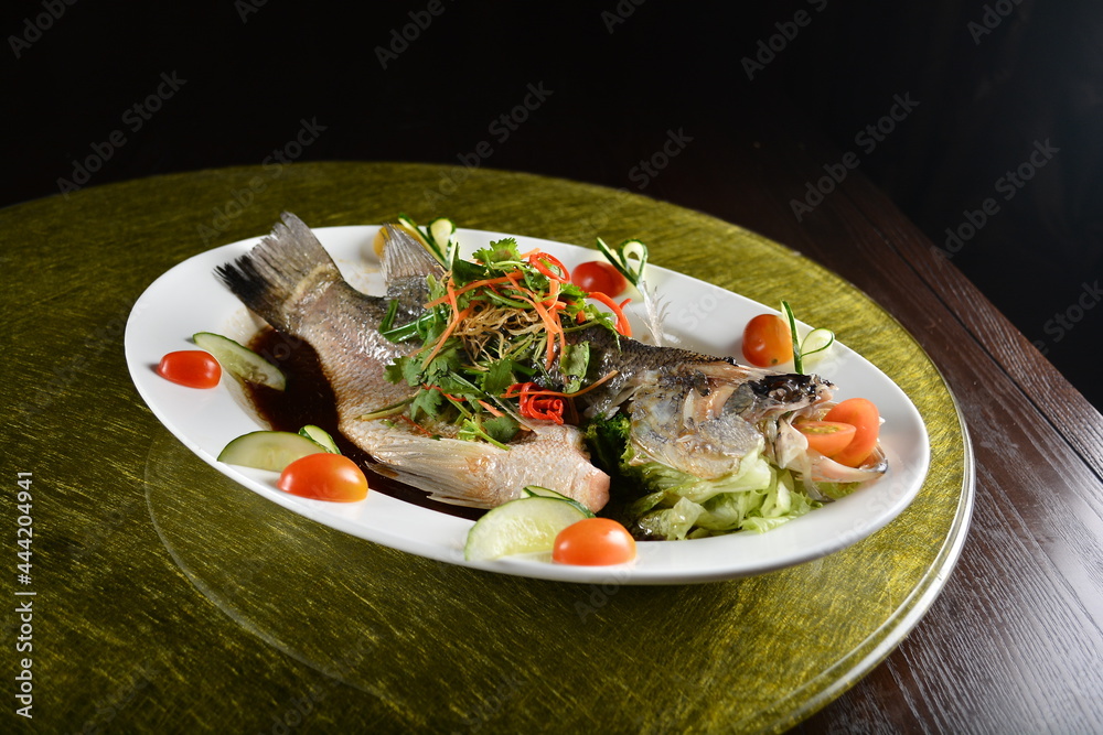 asian premium banquet menu chinese steamed big fresh whole grouper fish ...