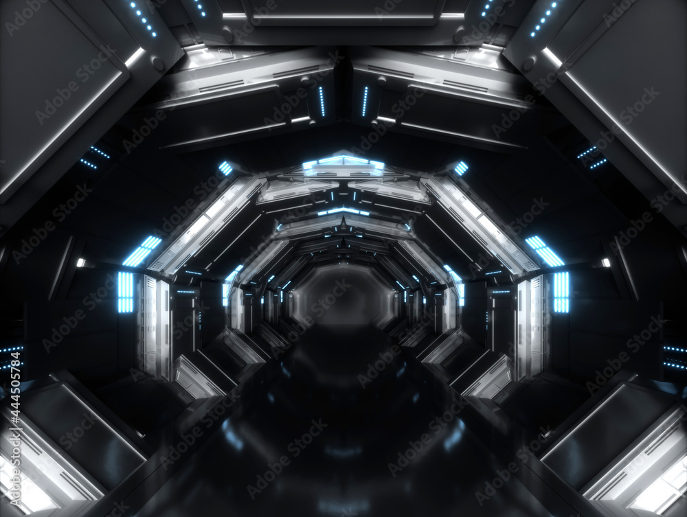 3D rendered sci-fi lighting booth Stock Illustration | Adobe Stock