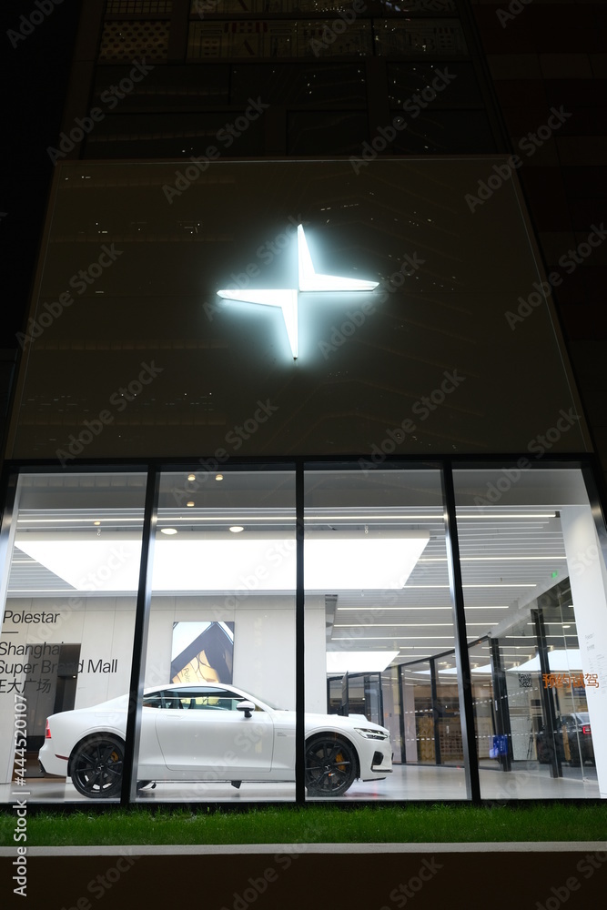 Shanghai.China-July 2021: Polestar electric car store. Polestar is a ...