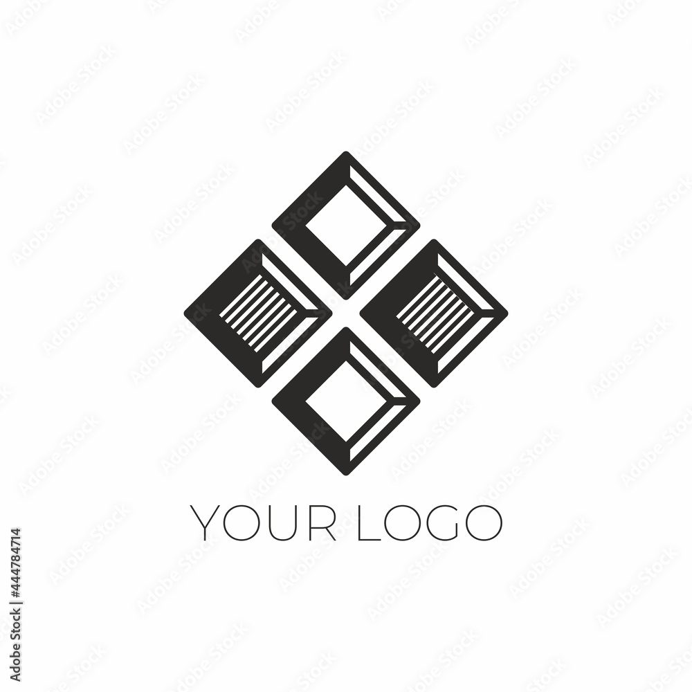 Stylish chocolate logo. Vector logo for chocolatier. Design element for ...