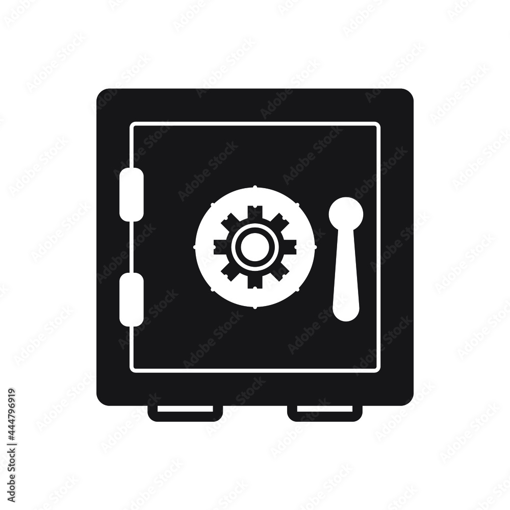 Bank vault icons symbol vector elements for infographic web Stock ...