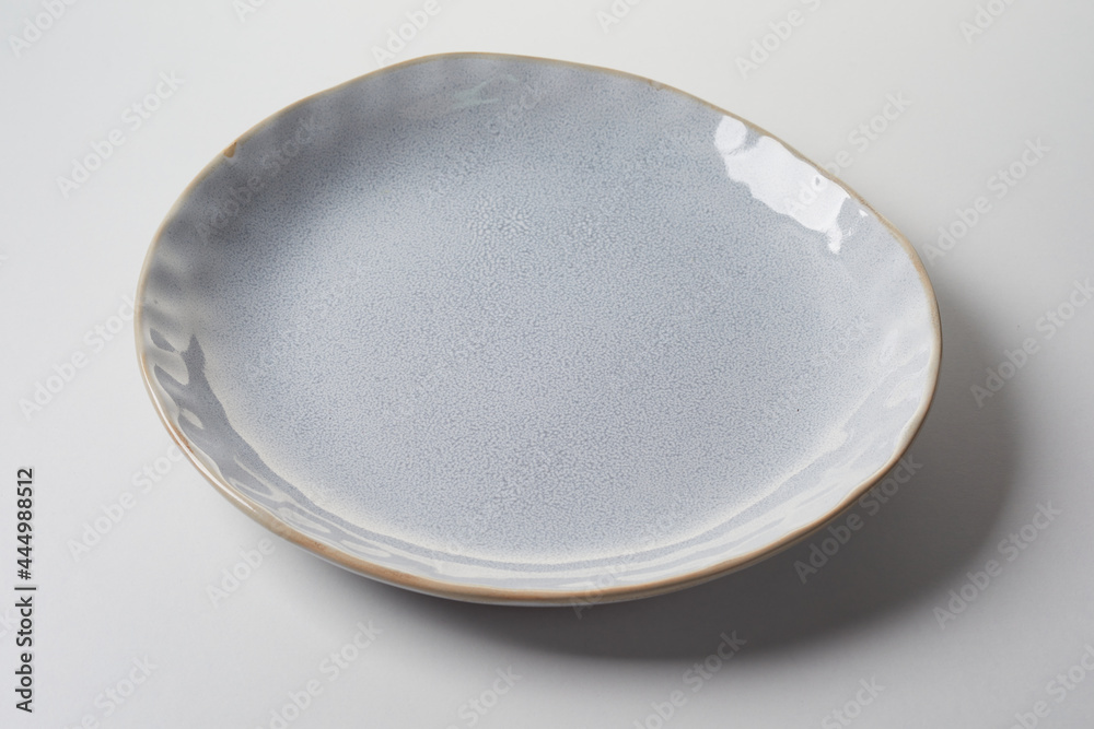 Handmade stylish pottery dish with irregular shape and surface Stock ...
