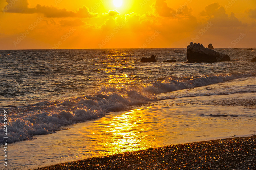 According to ancient Greek legend, it was here that the goddess of love ...