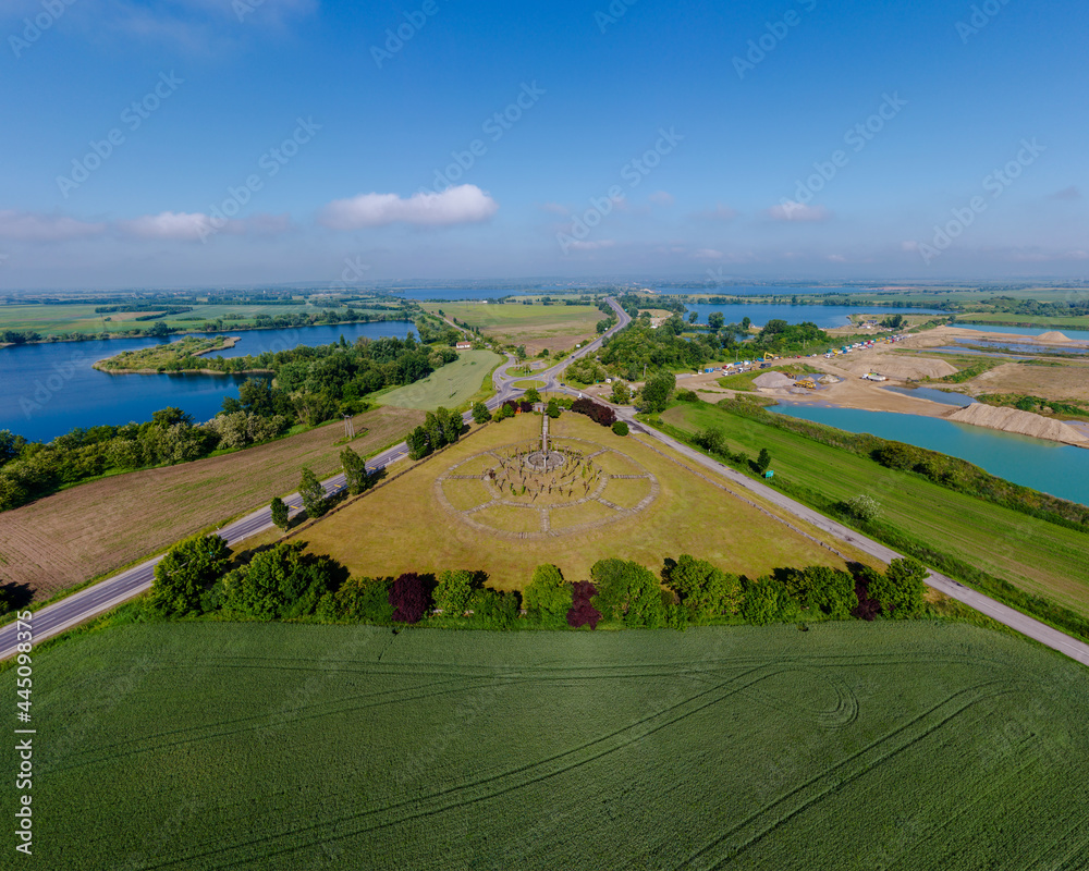 Foto de Stock Memorial park for Battle of Muhi. The biggest lost battle ...