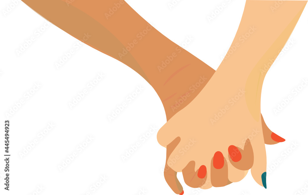 Stock-Vektorgrafik „Manos entrelazadas. Amor. fondo transparente ...