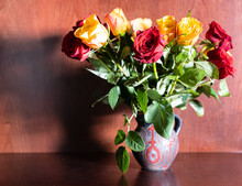 Red Roses In A Pitcher Free Stock Photo - Public Domain Pictures