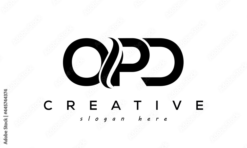 Letter OPD creative logo design vector Stock Vector | Adobe Stock