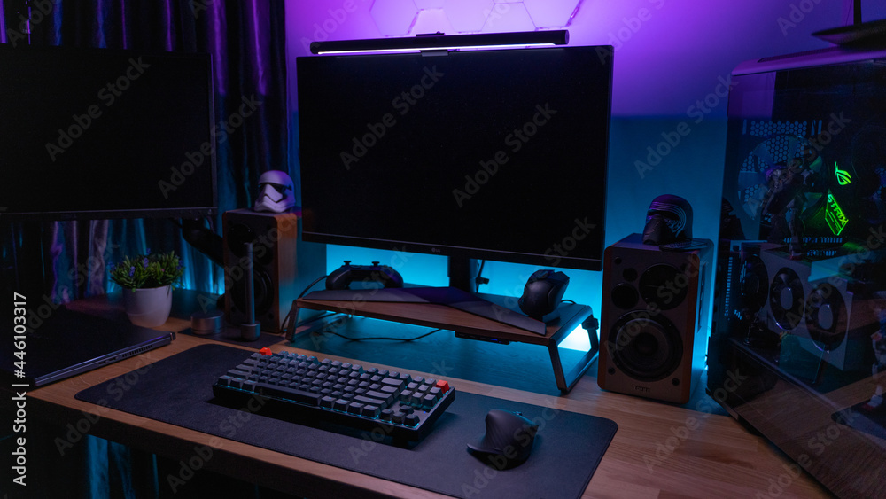 KL, MALAYSIA - July 20th, 2021 : A Work From Home Office Setup. HTPC ...