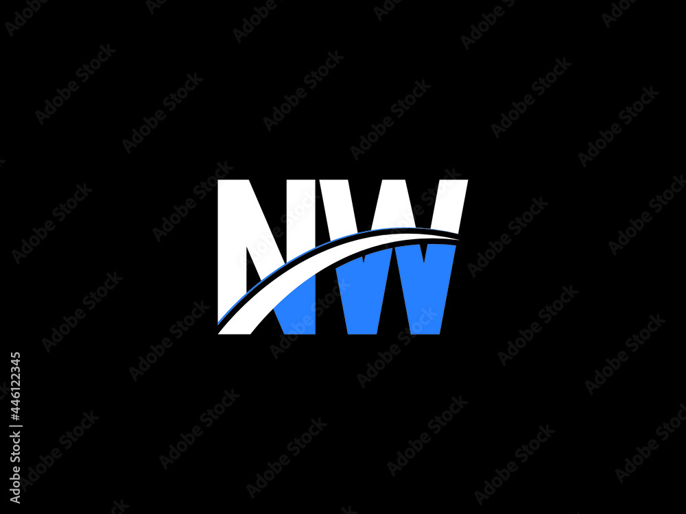 Letter NW Logo Image, nw Letter Logo Design For Business Stock Vector ...