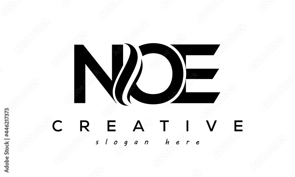 Letter NOE creative logo design vector Stock Vector | Adobe Stock