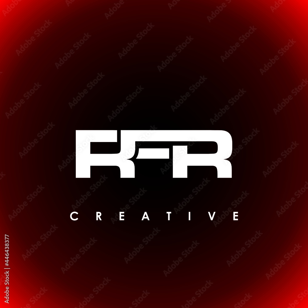 RFR Letter Initial Logo Design Template Vector Illustration Stock ...