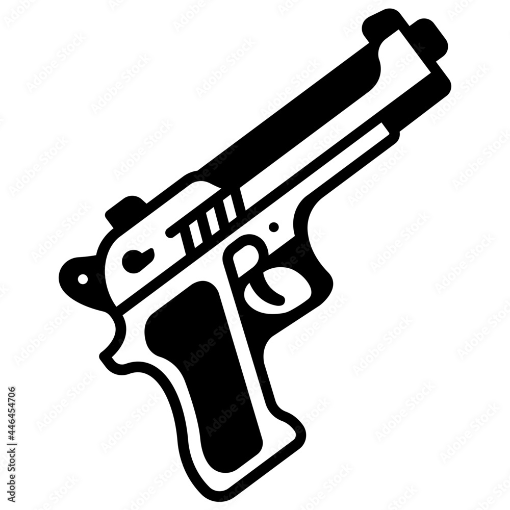 pistol icon Stock Vector | Adobe Stock