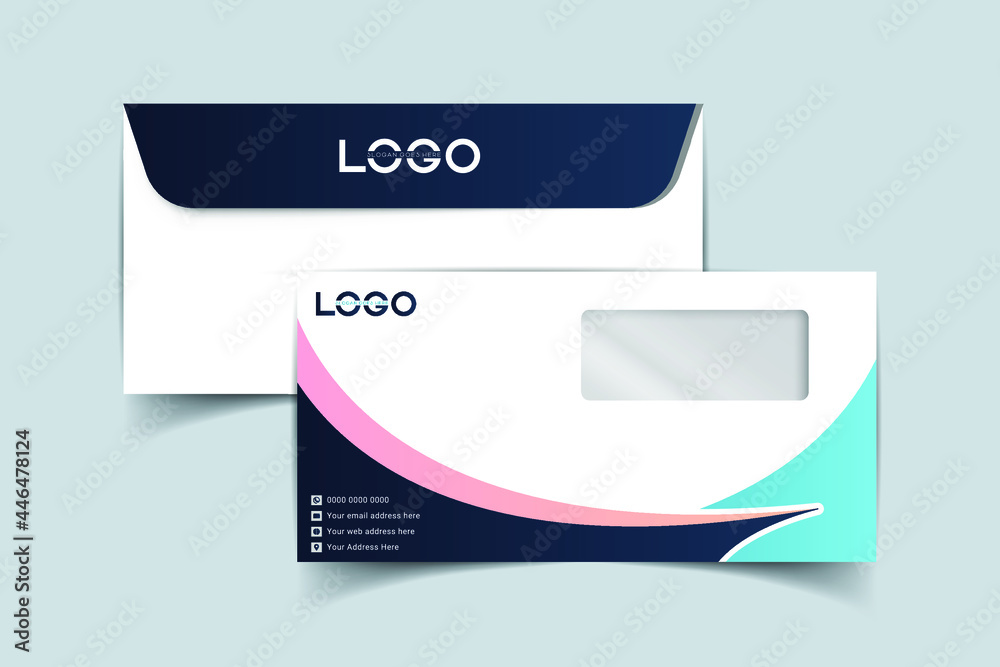 DL Envelope template front and back view. Template for advertising ...