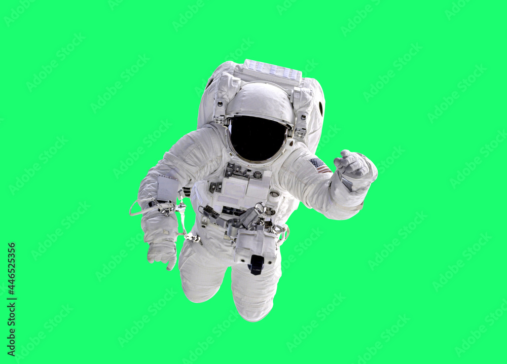 Astronaut on green screen background- Elements of this Image Furnished ...