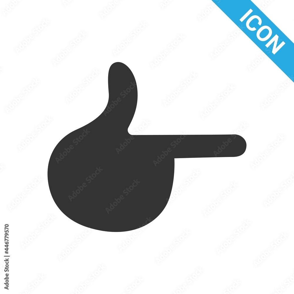 Finger Gun icon, fingergun emoji emoticon symbol isolated black Stock ...