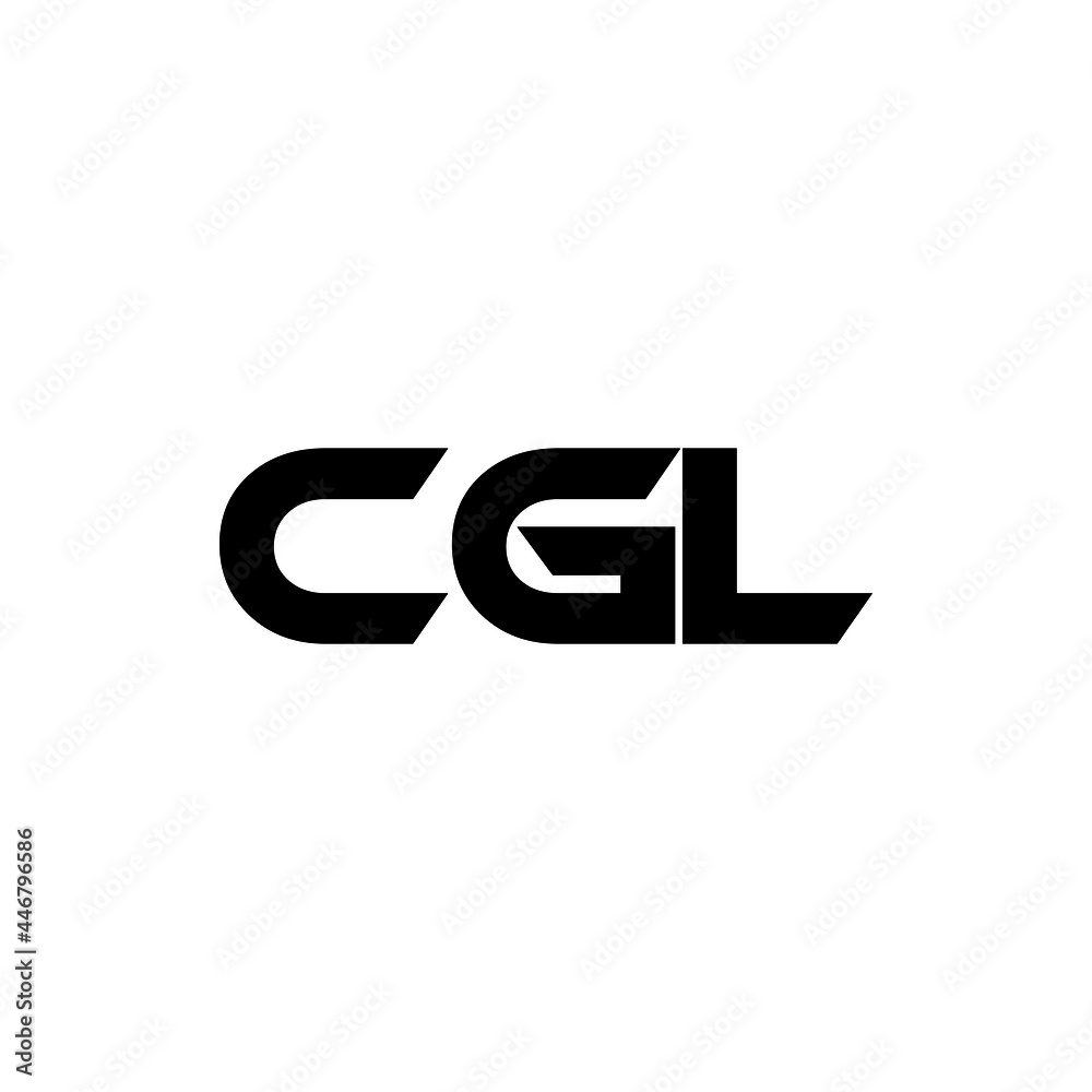 CGL letter logo design with white background in illustrator, vector ...