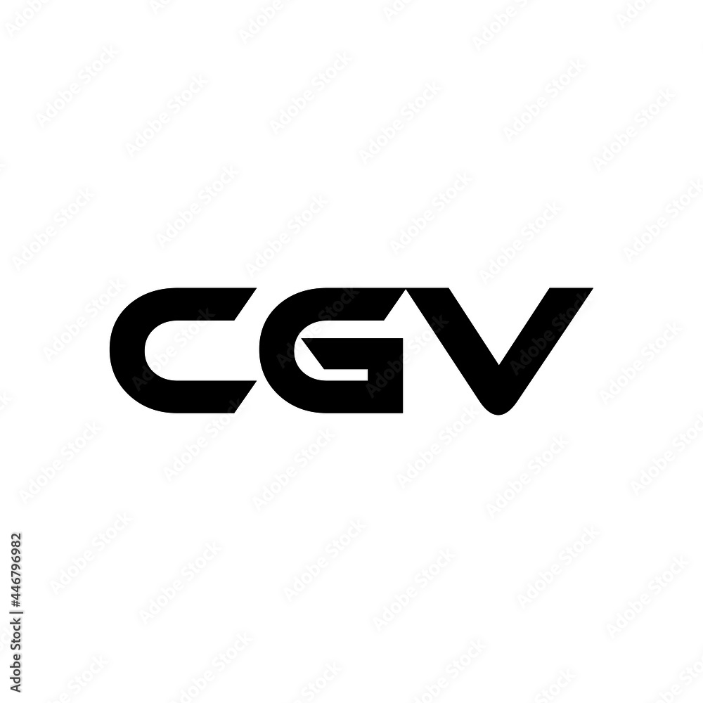 CGV letter logo design with white background in illustrator, vector ...