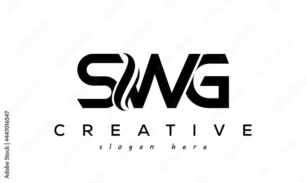 Letter SWG creative logo design vector Stock Vector | Adobe Stock