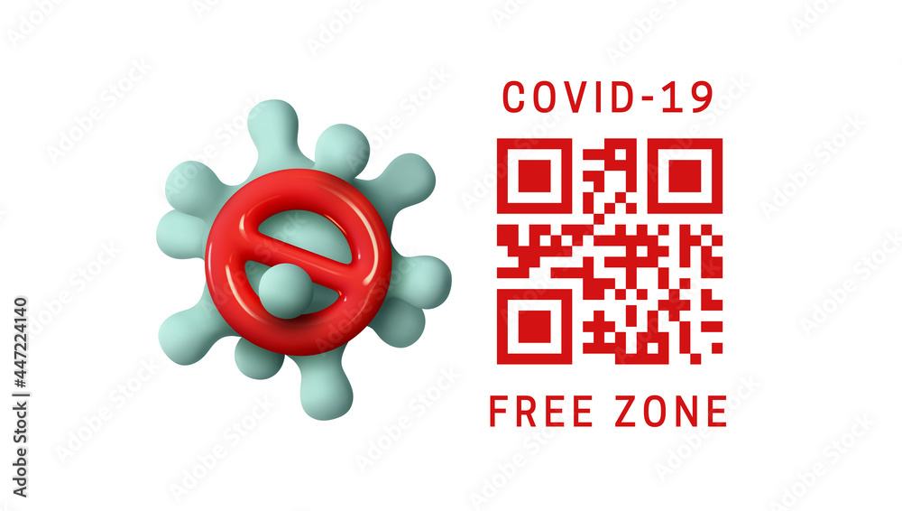 Covid Free zone is system for checking, monitoring and recording QR ...