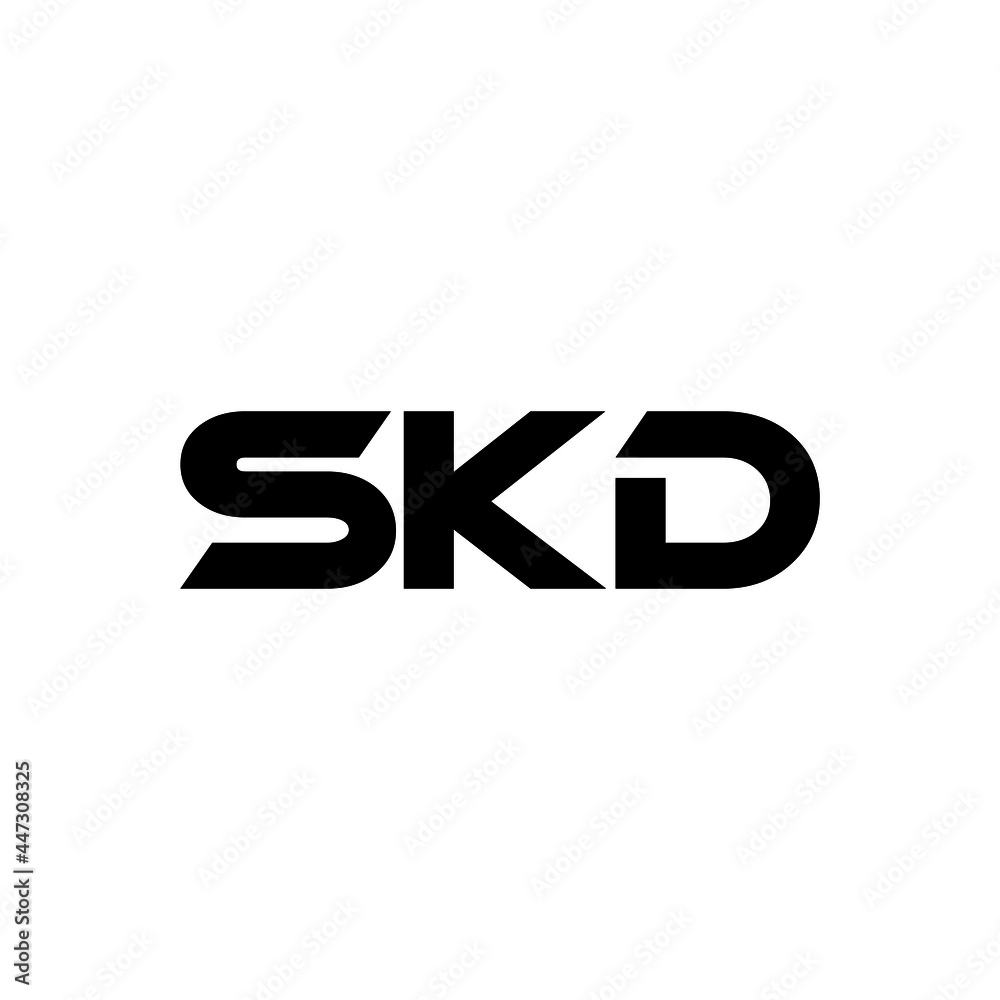 Stock-Vektorgrafik „SKD letter logo design with white background in ...