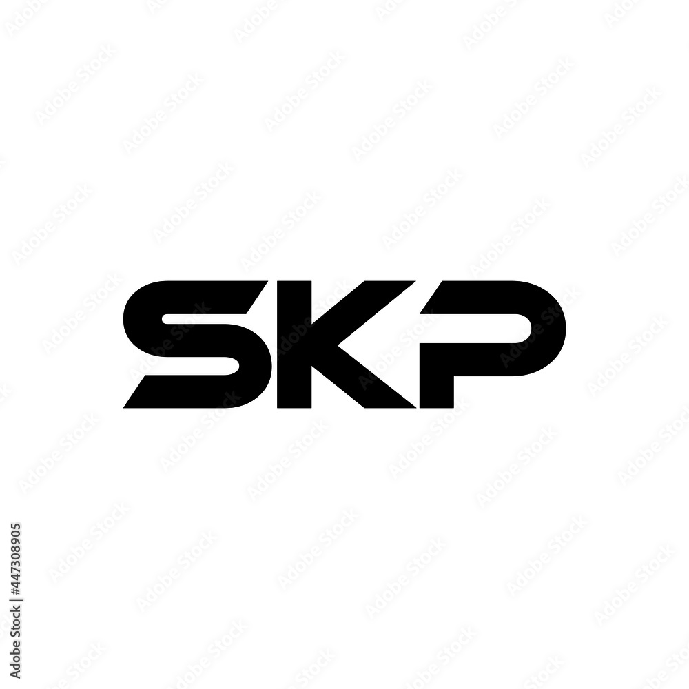 SKP letter logo design with white background in illustrator, vector ...