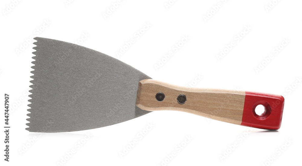 Spatula tool, new bricklaying trowel isolated on white background ...
