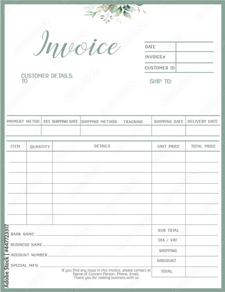 Invoice Stock Illustration | Adobe Stock