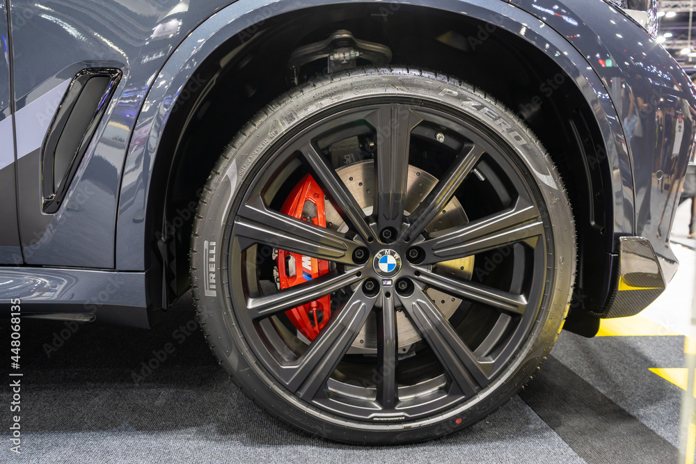 All New BMW 4 Series Gran Coupe sport car with beautiful exhibition ...