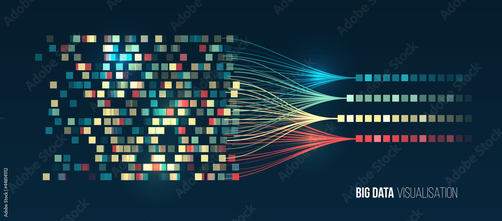 Abstract stream information with ball array and binary code. Filtering ...