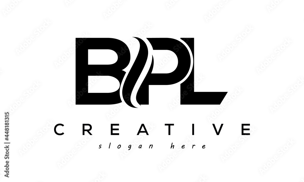 Letter BPL creative logo design vector Stock Vector | Adobe Stock