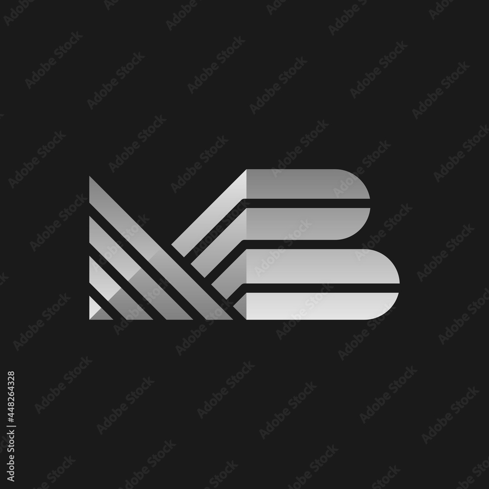 MB Letter Logo Design Template Vector, Alphabet letters MB,BM,B and M ...