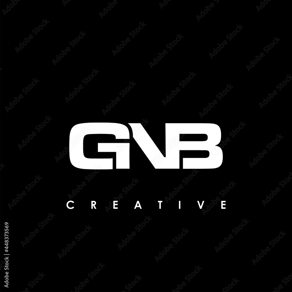 GNB Letter Initial Logo Design Template Vector Illustration Stock ...