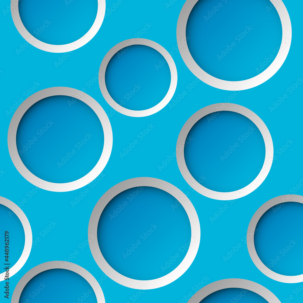 Seamless round pattern. Circle textured background from asia & east ...