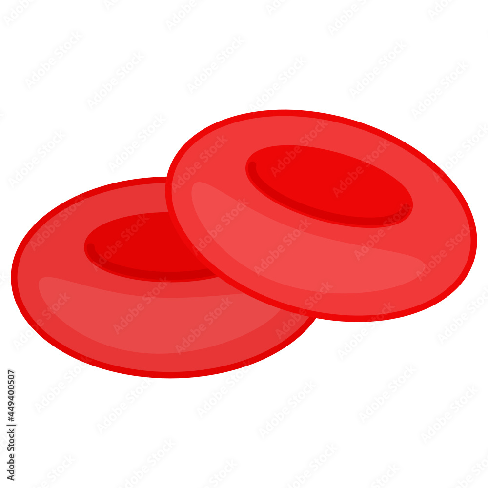 Vetor Red blood cell Concept, corpuscles Vector color Icon Design ...