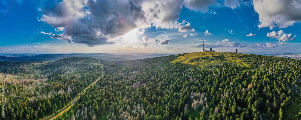 The Brocken, also called Blocksberg, is the highest mountain in the ...