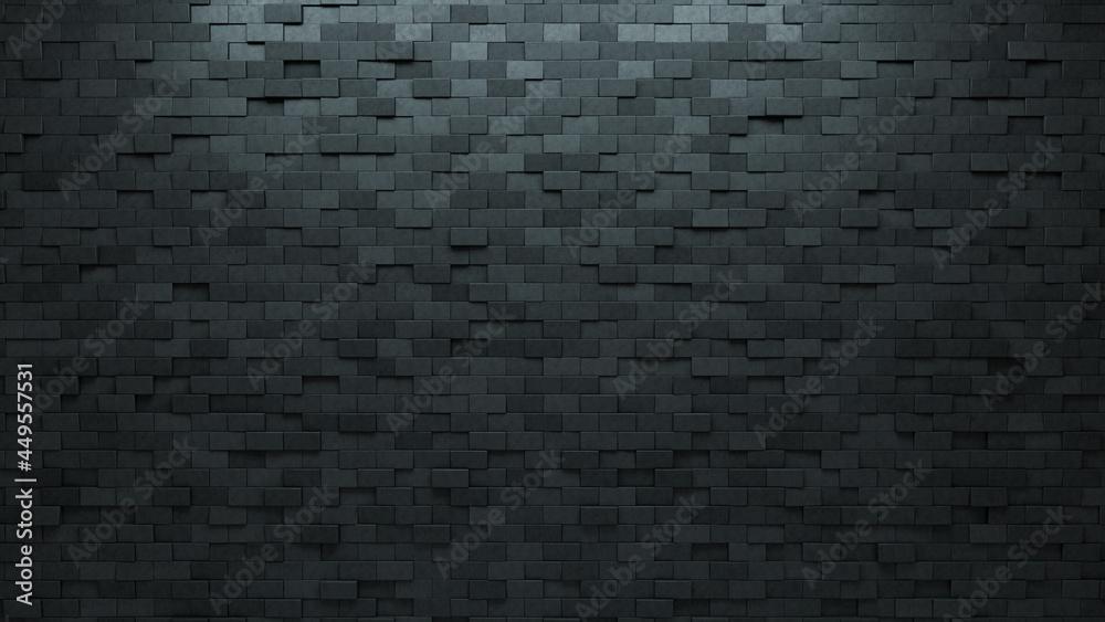Futuristic, 3D Wall background with tiles. Concrete, tile Wallpaper ...