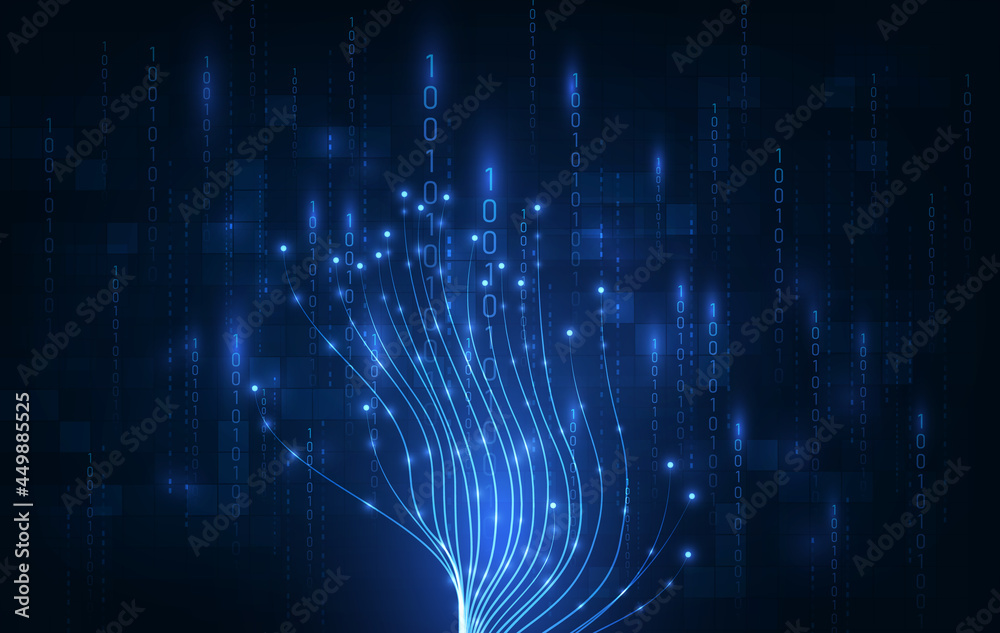 Vector Abstract futuristic technology background concept, Illustration ...