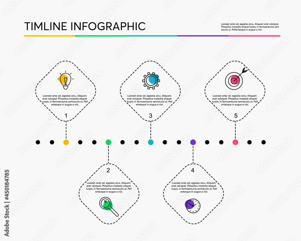 Vector infographics timeline design template with flat geomertic shapes ... Vector infographics timeline design template with flat geomertic shapes ...