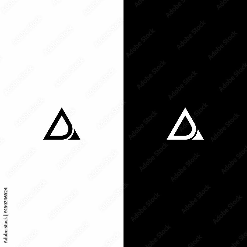 letter DA, AD arrow logo Stock Vector | Adobe Stock