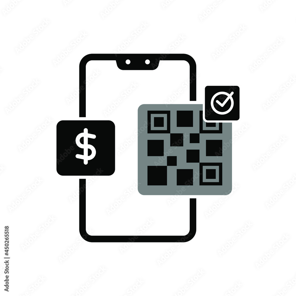 QR code. For smartphone scanning. Practical and modern payment methods ...