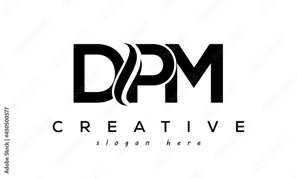 Letter DPM creative logo design vector Stock Vector | Adobe Stock
